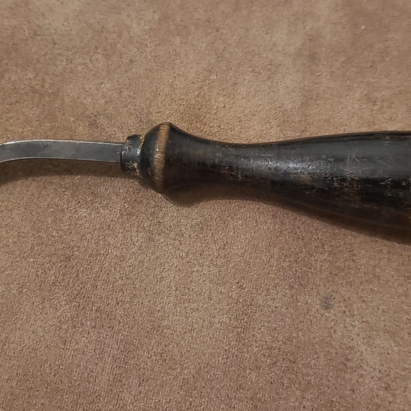 Other | Vintage Stitch Pricking Leatherworkers Wheel Tool Wood Handle ...